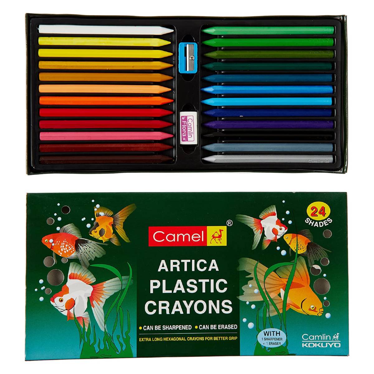 Camel Plastic Crayons - 24 Shades - St. Francis De Sales Press