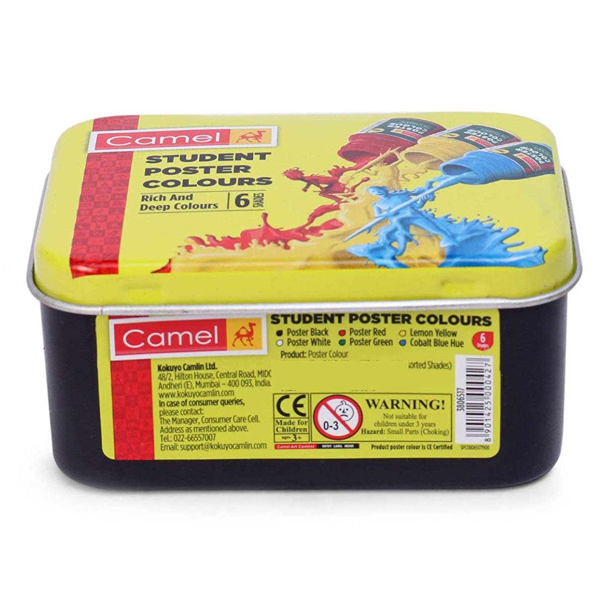 Camel Student Poster Color - 10ml each, 6 Shades