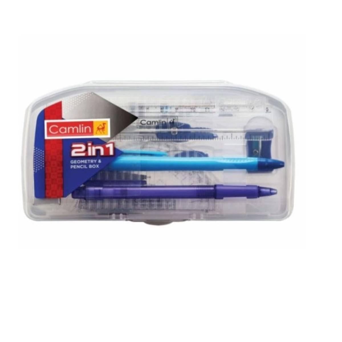 Camlin 2 in 1 Geometry and Pencil Box Set (Blue) - St. Francis De Sales ...