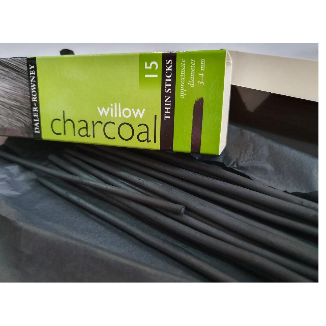 Daler Rowney Willow Charcoal 15 Thin Sticks - St. Francis De Sales Press