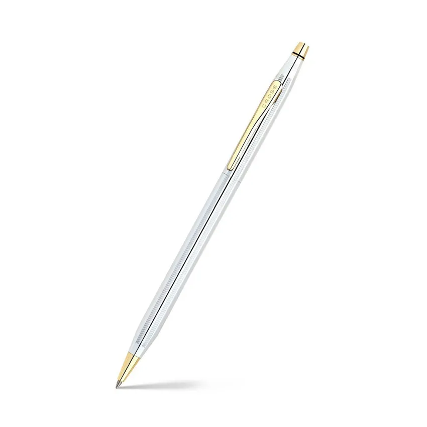 Cross 3302 Classic Century Medalist Ballpoint Pen Chrome With Gold ...